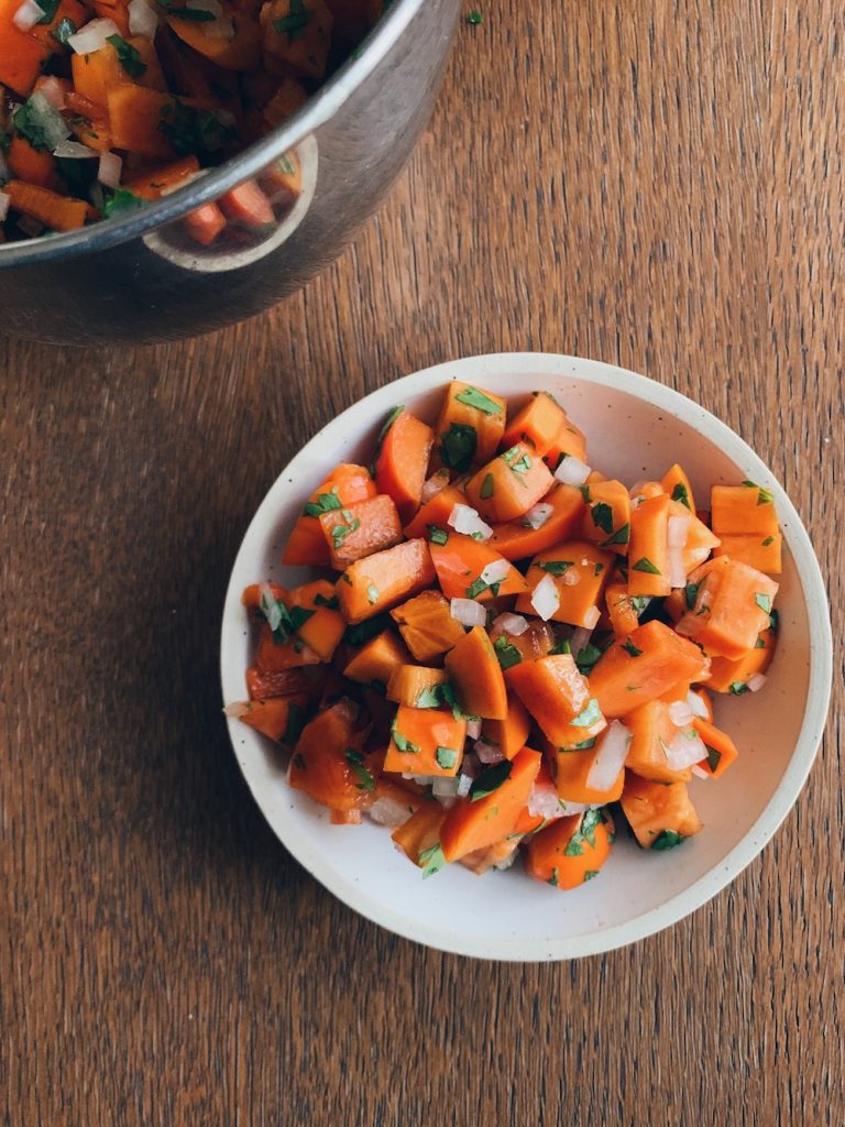 Persimmon Lime Salsa - A Nourishing Plate