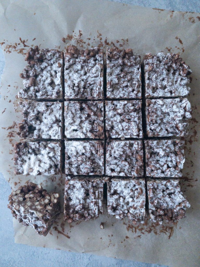 Puppy Chow Bars (dairy free, gluten free) | A Nourishing Plate