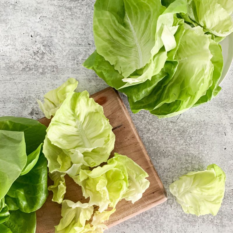 Butter Lettuce Salad with Honey Lemon Vinaigrette - A Nourishing Plate