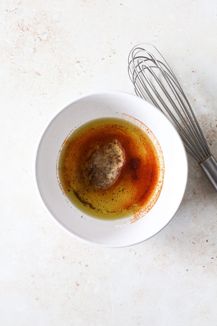 Roasted Red Cabbage Wedges W/ Smoky Mustard Dressing - A Nourishing Plate