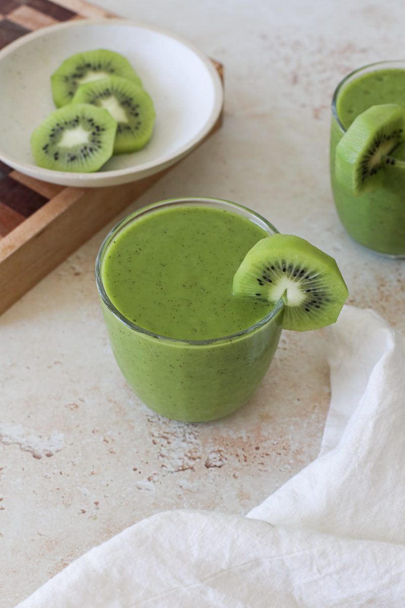 Dairy-Free Mango Kiwi Smoothie - A Nourishing Plate
