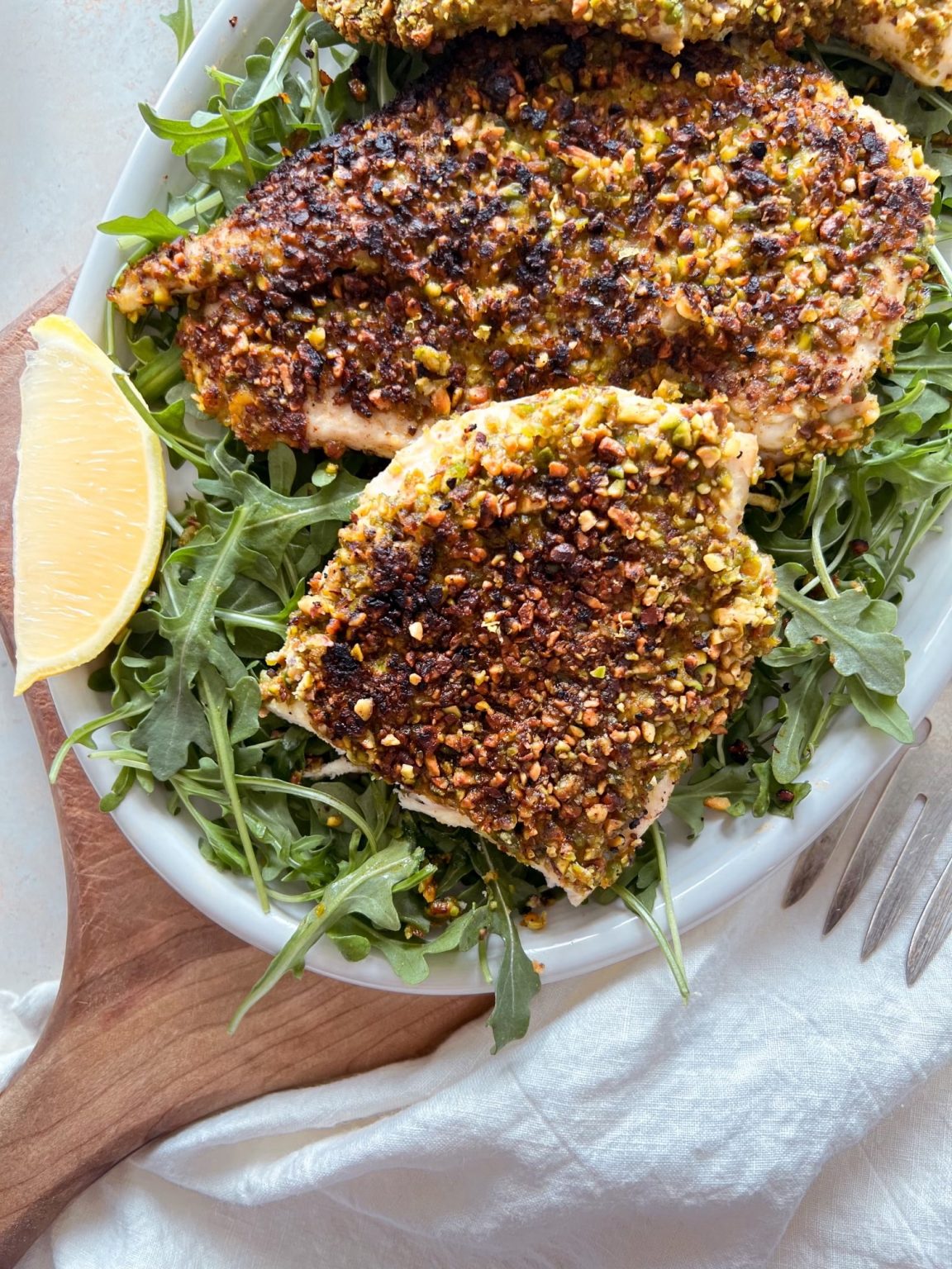 Pistachio Crusted Chicken - A Nourishing Plate