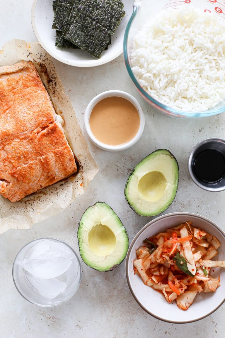 Salmon Rice Bowl - A Nourishing Plate