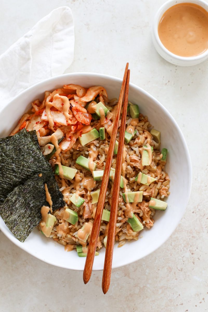 Salmon Rice Bowl - A Nourishing Plate