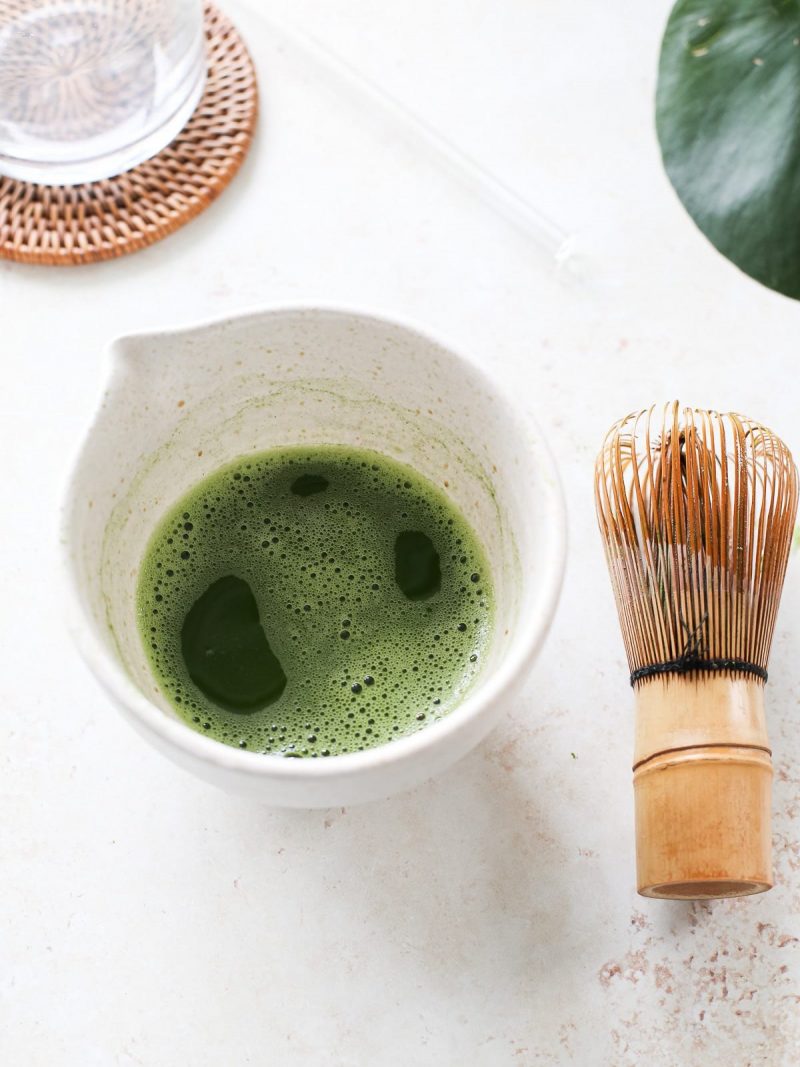 Strawberry Matcha Latte - A Nourishing Plate