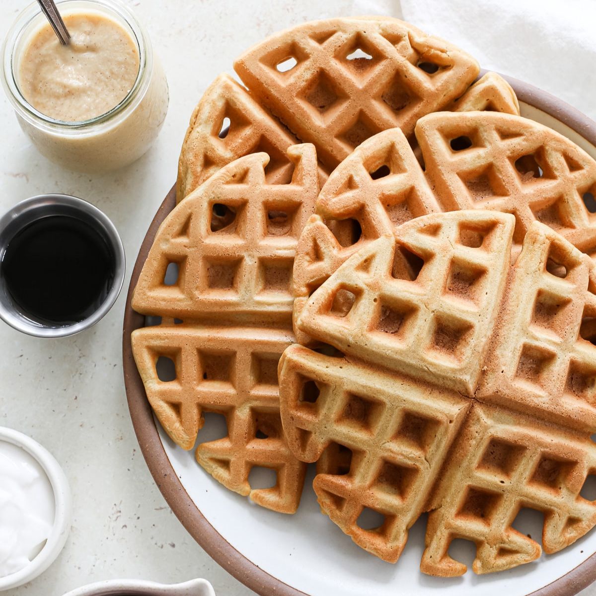 Oat Flour Waffles - A Nourishing Plate