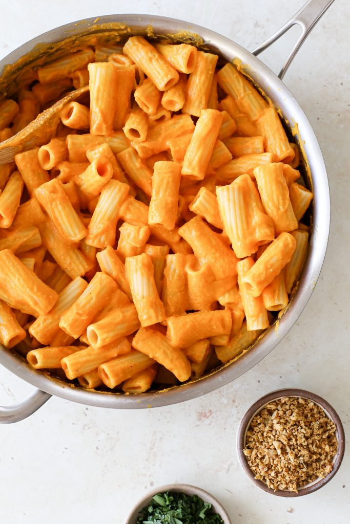 Pasta With Carrot Sauce - A Nourishing Plate