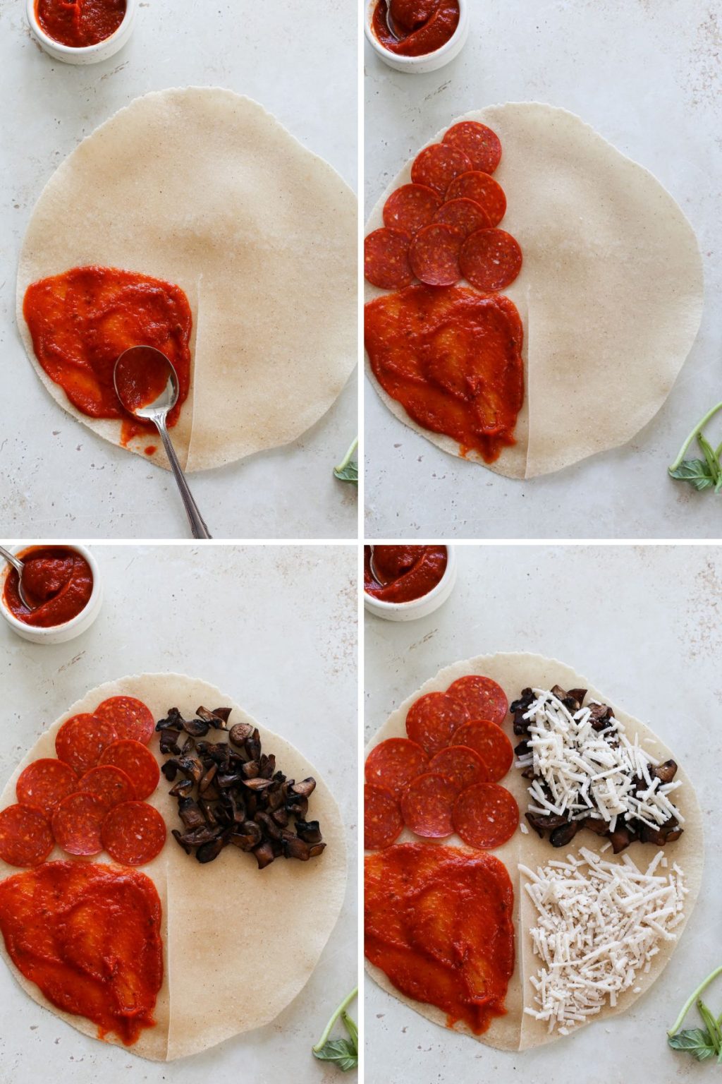 10-Minute Pizza Wrap - A Nourishing Plate