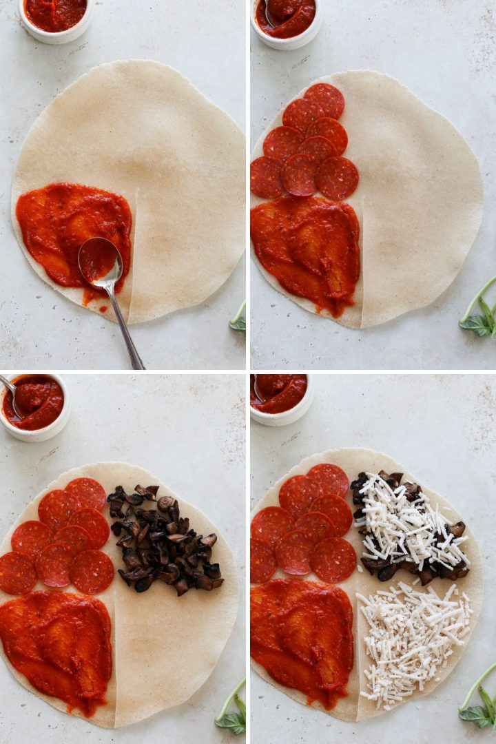 10-Minute Pizza Wrap - A Nourishing Plate