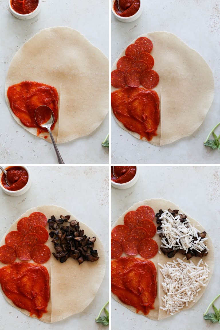 10-Minute Pizza Wrap - A Nourishing Plate