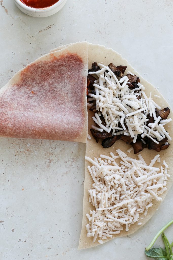 10-Minute Pizza Wrap - A Nourishing Plate