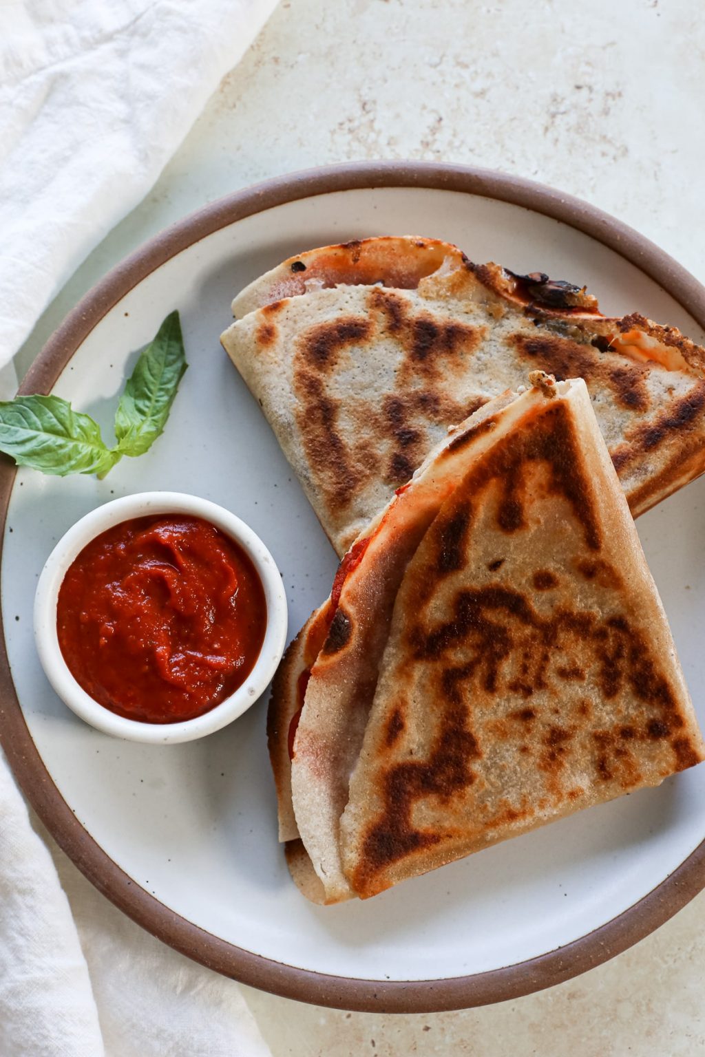 10-Minute Pizza Wrap - A Nourishing Plate