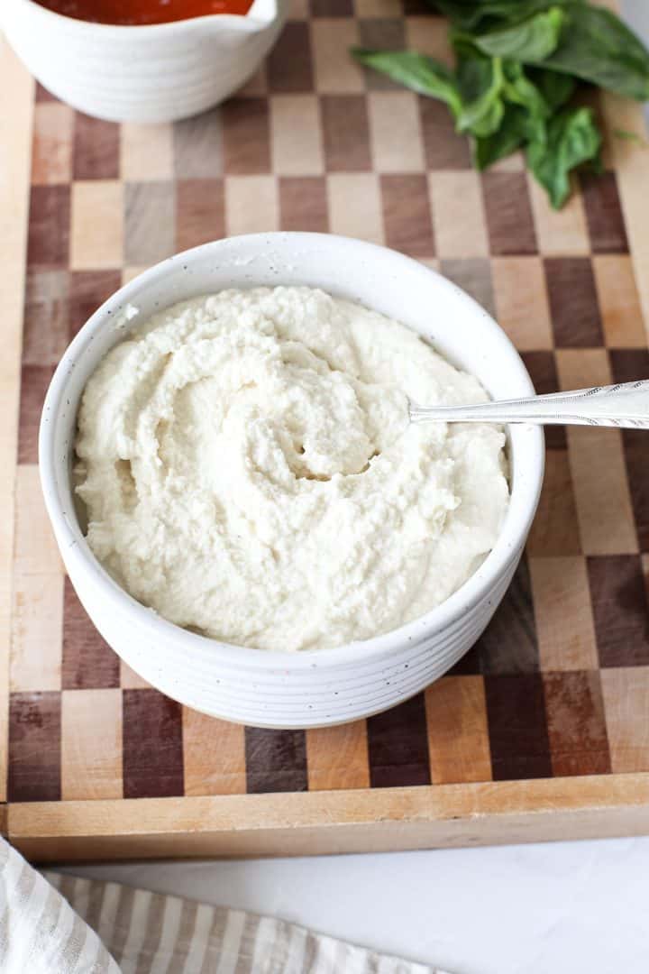 5 Minute Almond Ricotta - A Nourishing Plate