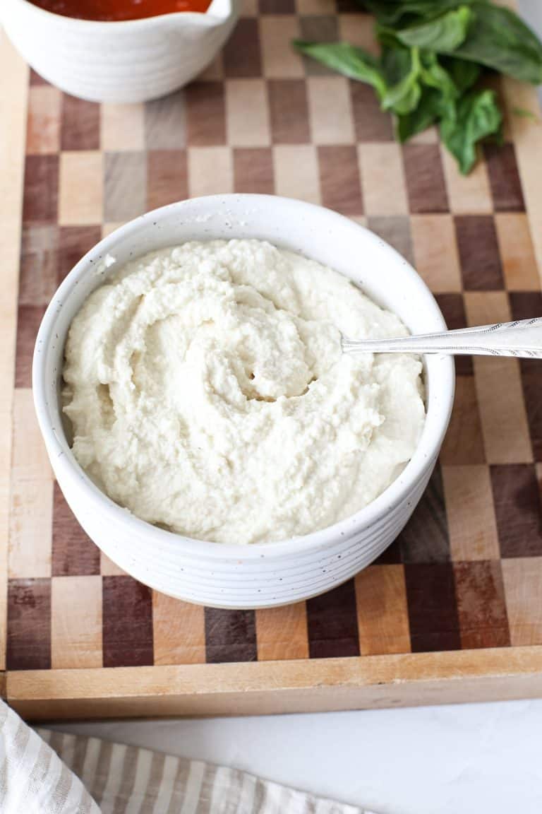 5 Minute Almond Ricotta - A Nourishing Plate