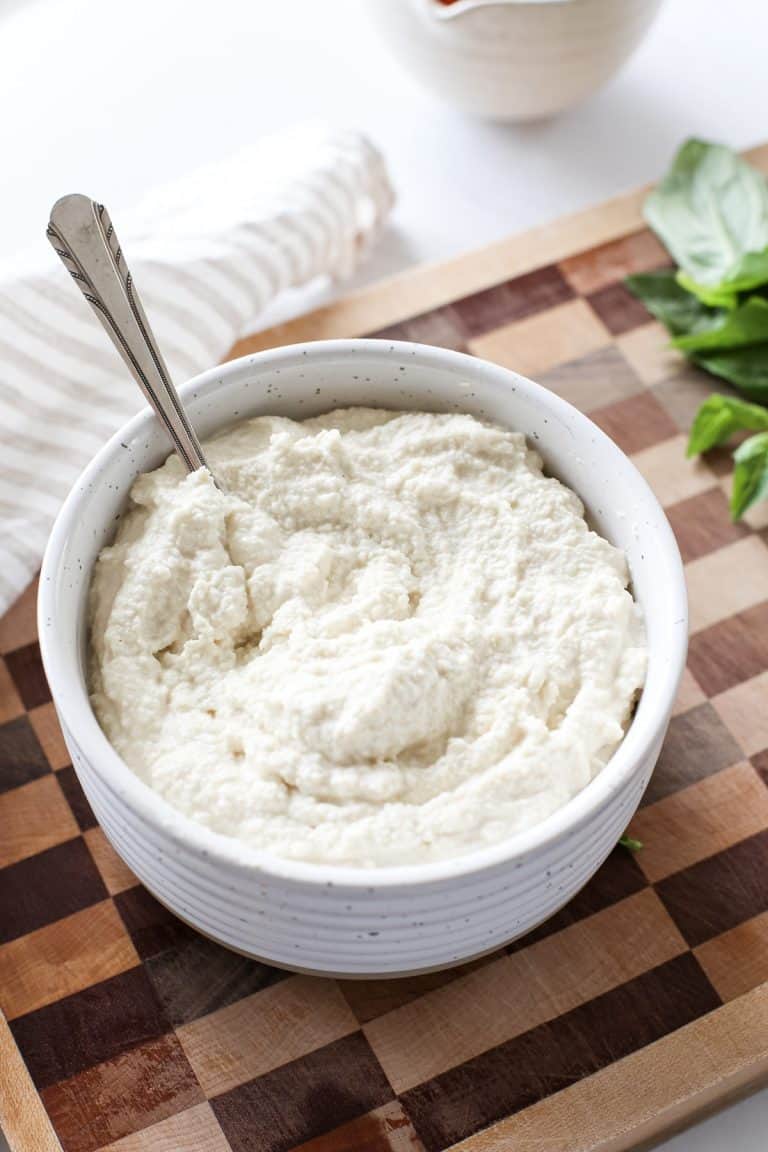 5 Minute Almond Ricotta - A Nourishing Plate