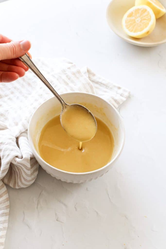 Creamy Lemon Miso Dressing - A Nourishing Plate