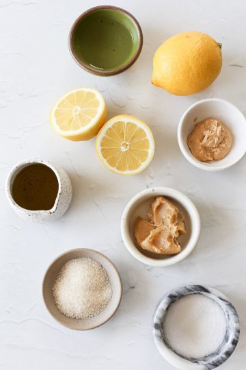 Creamy Lemon Miso Dressing - A Nourishing Plate