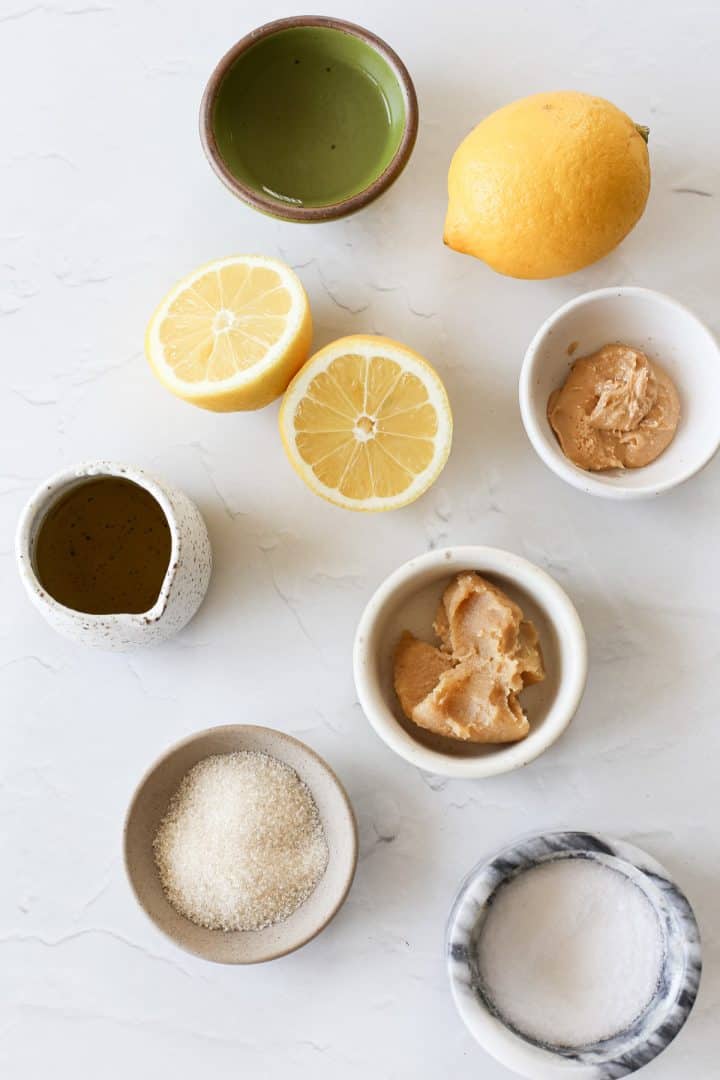 Creamy Lemon Miso Dressing - A Nourishing Plate