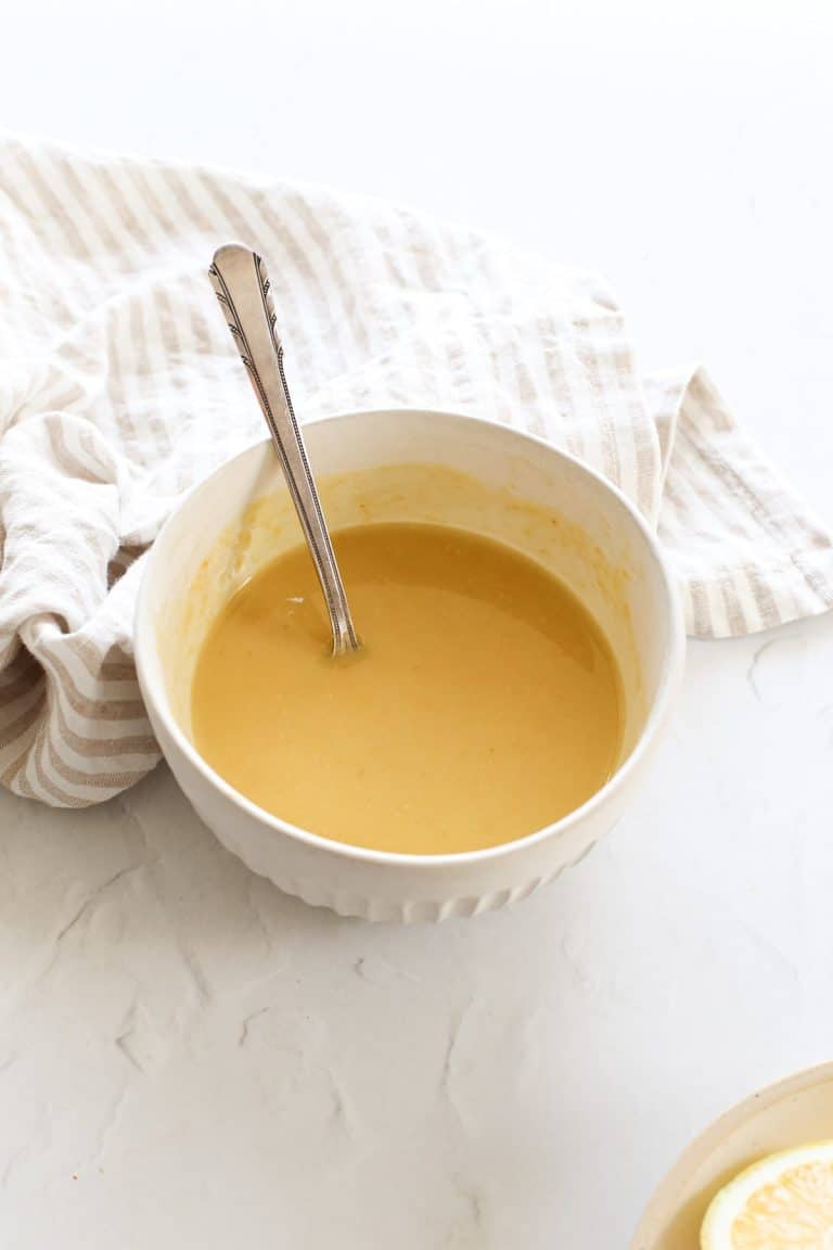 Creamy Lemon Miso Dressing - A Nourishing Plate