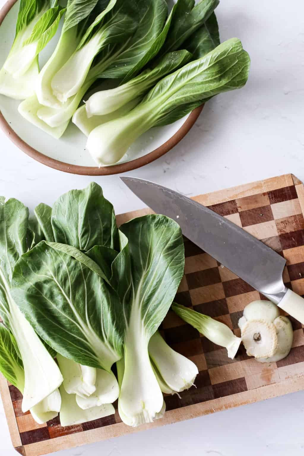 Bok Choy (Pak Choi) Salad With Sesame Lime Dressing - A Nourishing Plate