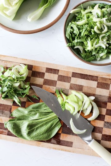 Bok Choy (Pak Choi) Salad With Sesame Lime Dressing - A Nourishing Plate