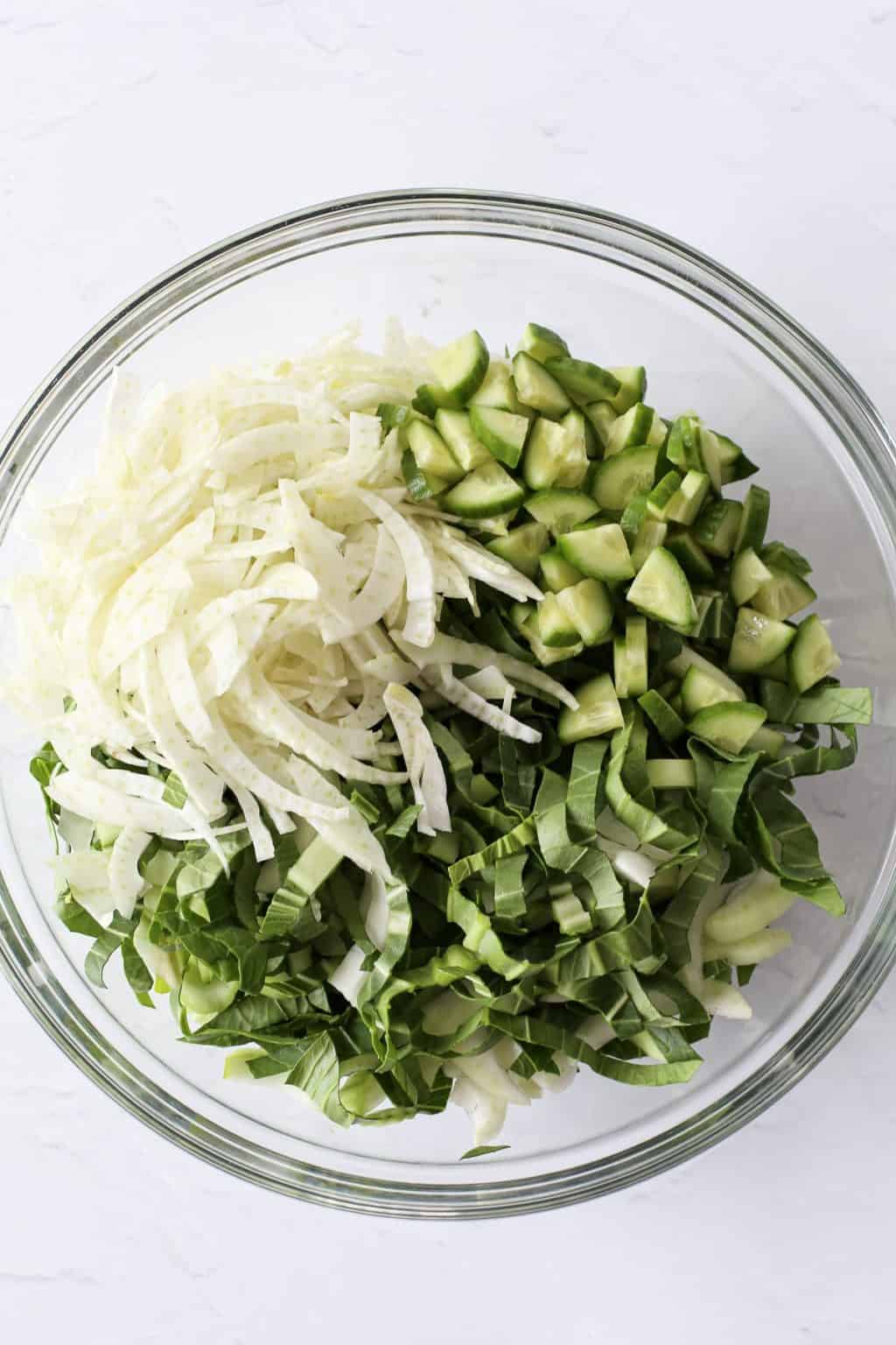 Bok Choy (Pak Choi) Salad With Sesame Lime Dressing - A Nourishing Plate