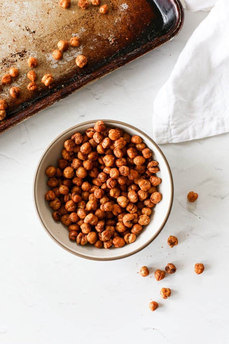 Crispy Baked Garbanzo Beans (Chickpeas) - A Nourishing Plate