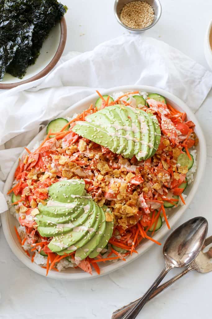 Sushi Salad (Very Customizable) - A Nourishing Plate