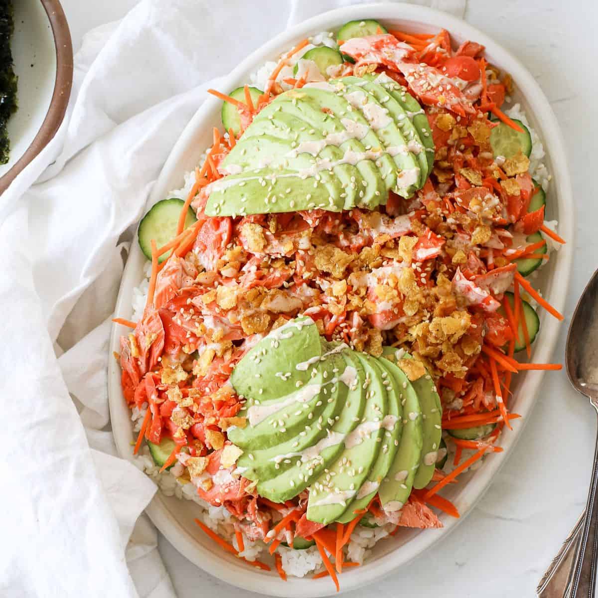 Sushi Salad (Very Customizable) - A Nourishing Plate