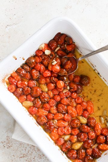 Cherry Tomato Confit Recipe - A Nourishing Plate