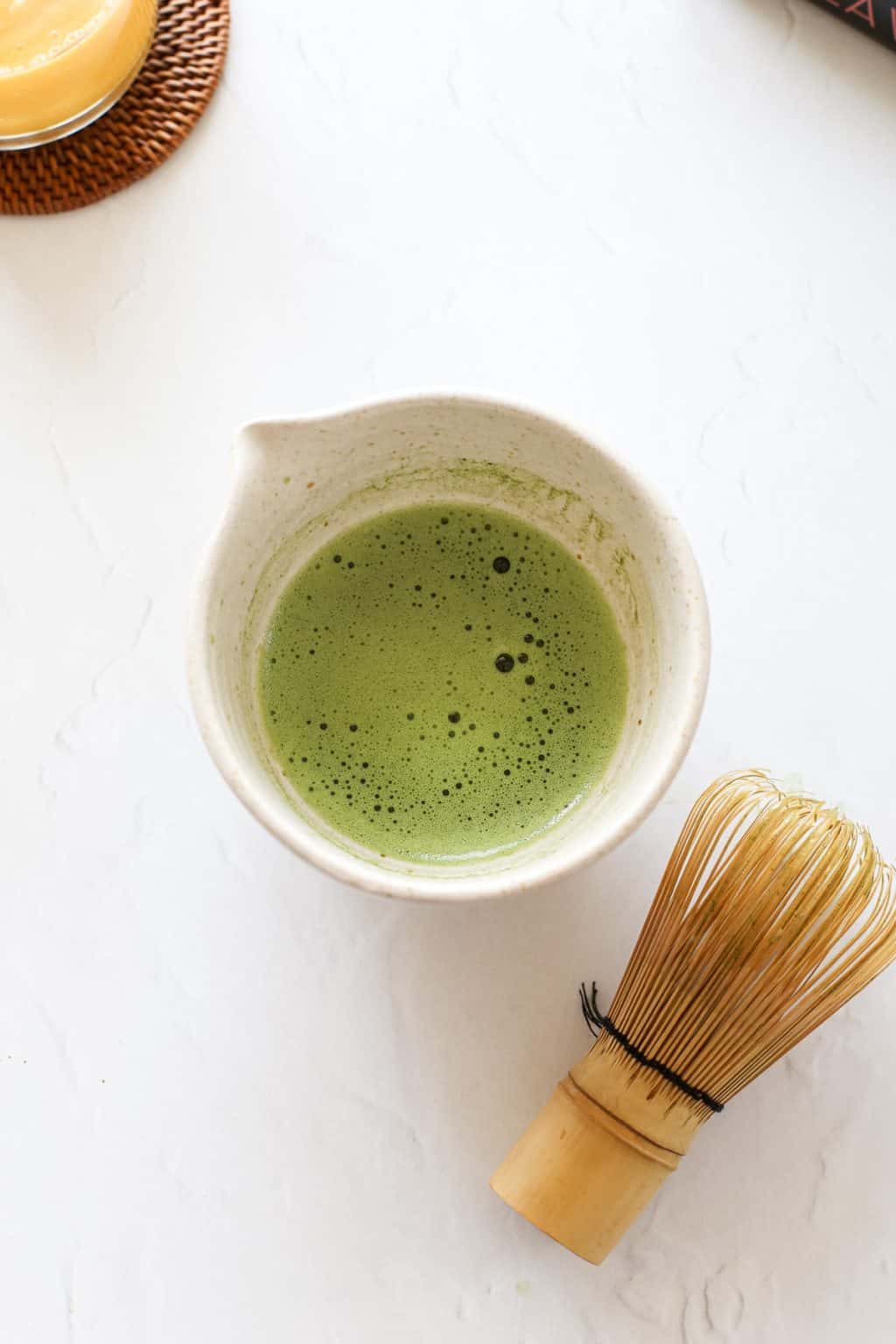 Mango Matcha Latte Recipe - A Nourishing Plate