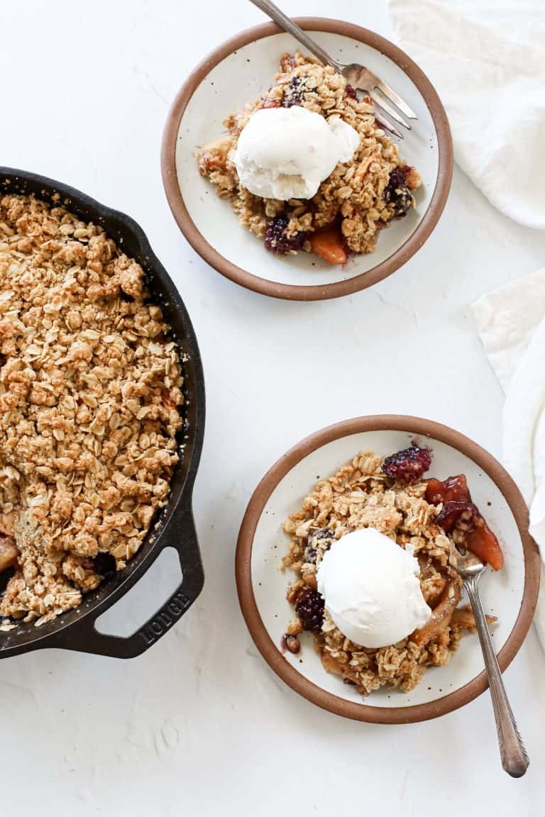 Blackberry And Apple Crumble Recipe - A Nourishing Plate