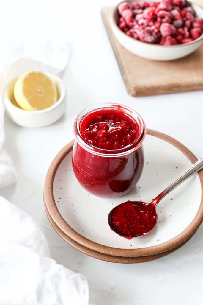 Easy Raspberry Compote Sauce - A Nourishing Plate