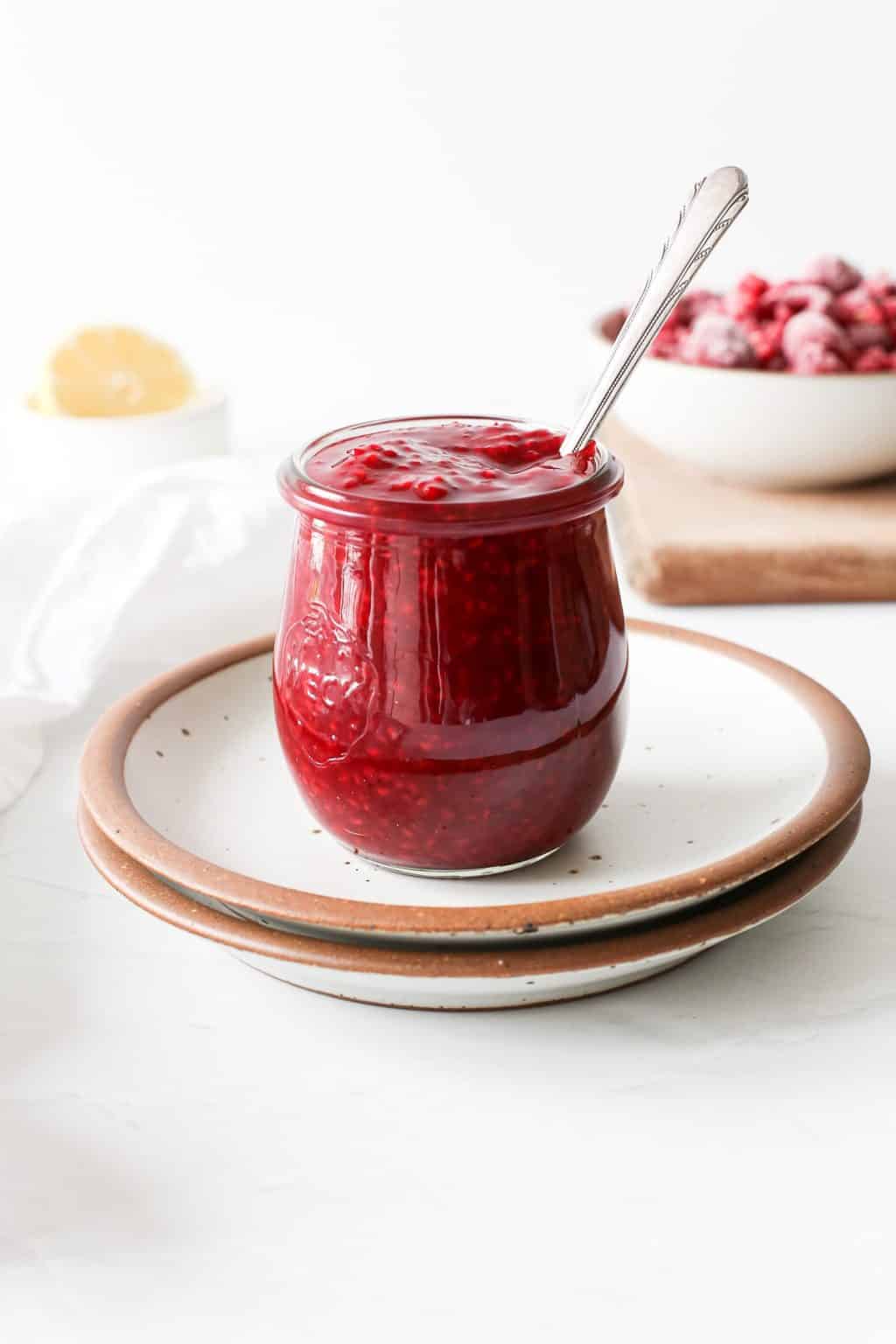 Easy Raspberry Compote Sauce - A Nourishing Plate