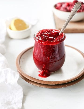 Easy Raspberry Compote Sauce - A Nourishing Plate