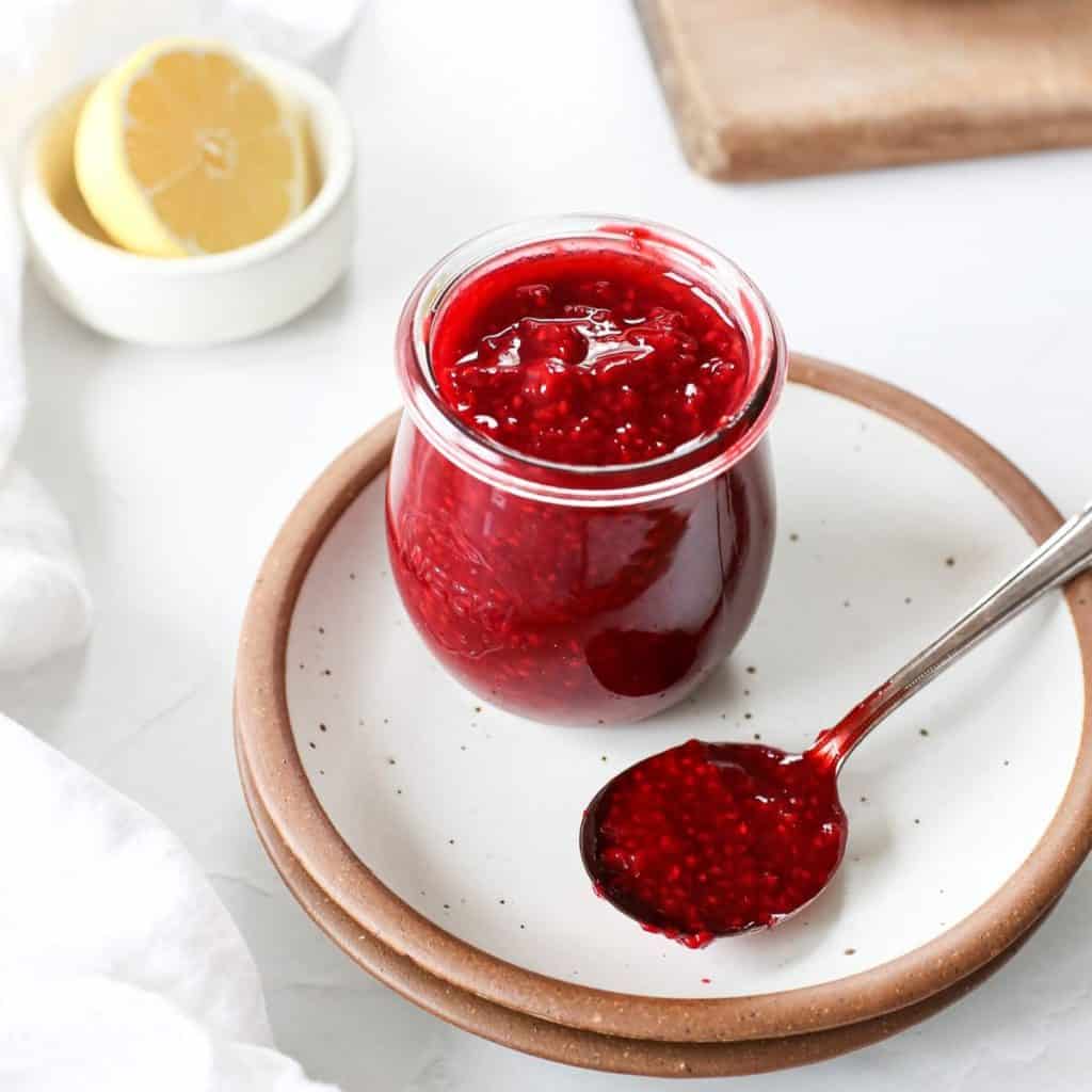 Easy Raspberry Compote Sauce - A Nourishing Plate
