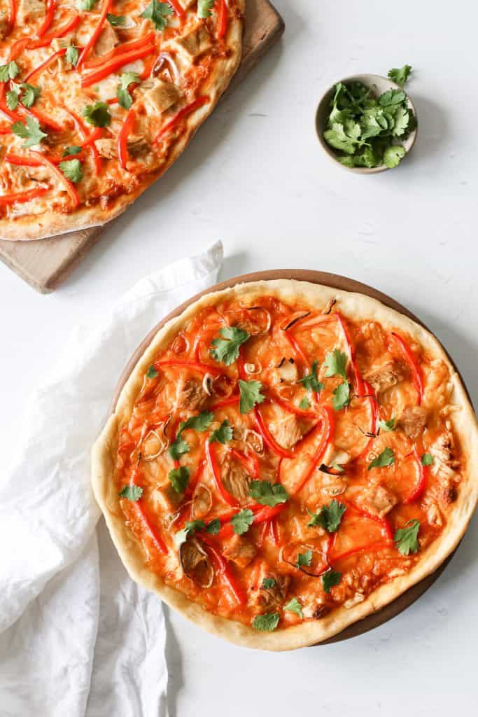 Thai Curry Pizza - A Nourishing Plate
