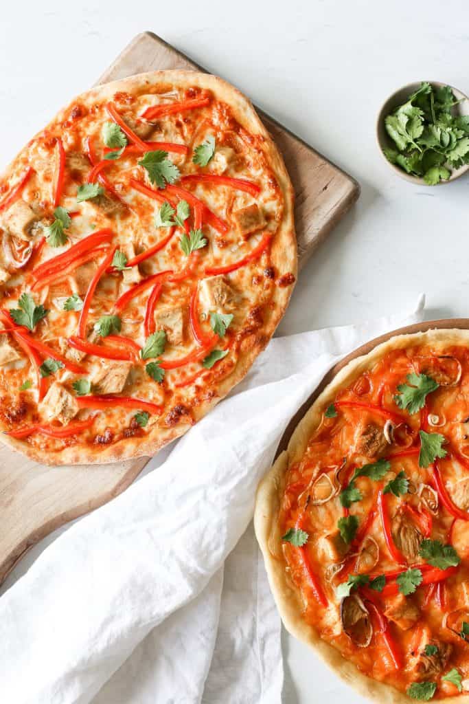 Thai Curry Pizza - A Nourishing Plate