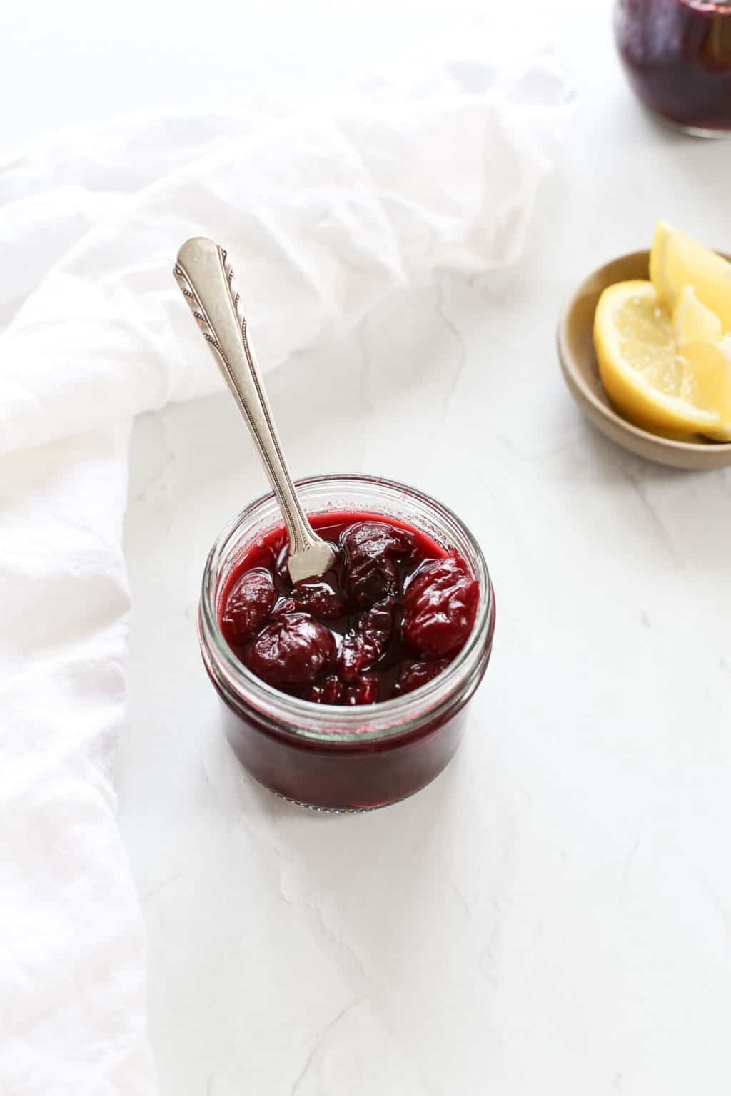 Easy Cherry Compote Recipe - A Nourishing Plate