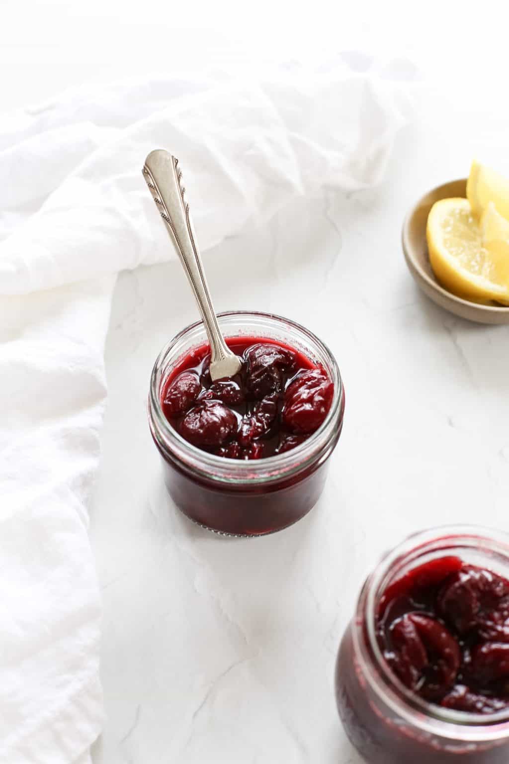 Easy Cherry Compote Recipe - A Nourishing Plate