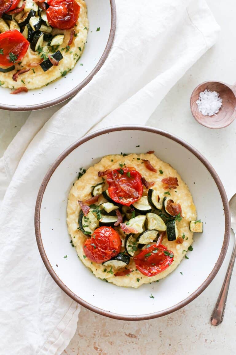 Savory Breakfast Polenta (With Sweet Option) - A Nourishing Plate
