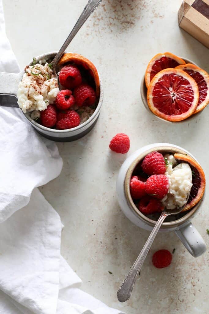 Dairy Free Coconut Rice Pudding - A Nourishing Plate