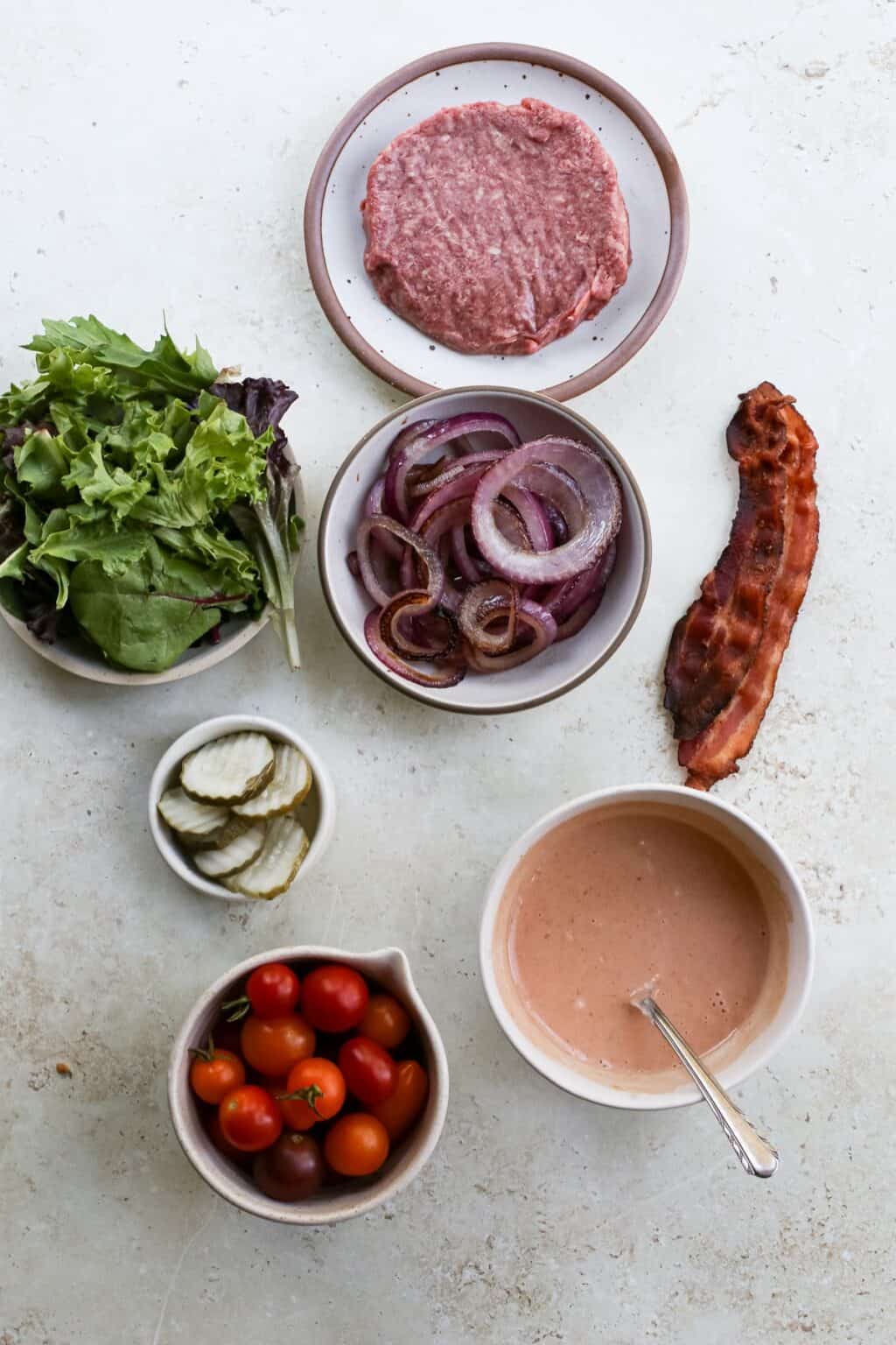 Deconstructed Burger Bowls - A Nourishing Plate