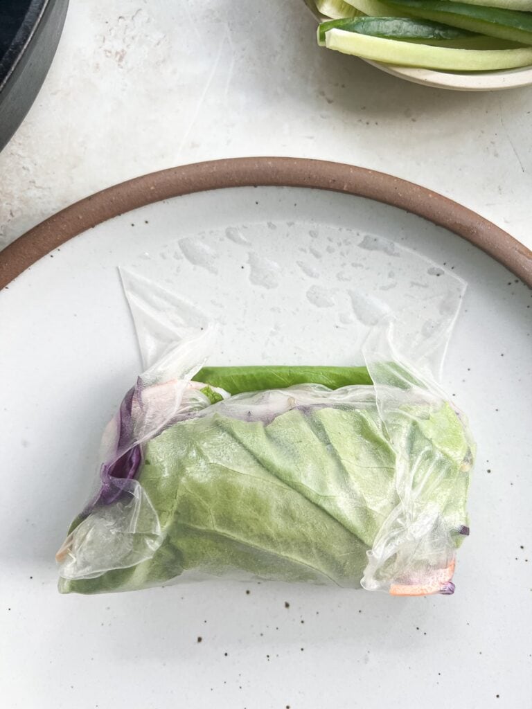 Fresh Spring Rolls (With Rice Paper) - A Nourishing Plate