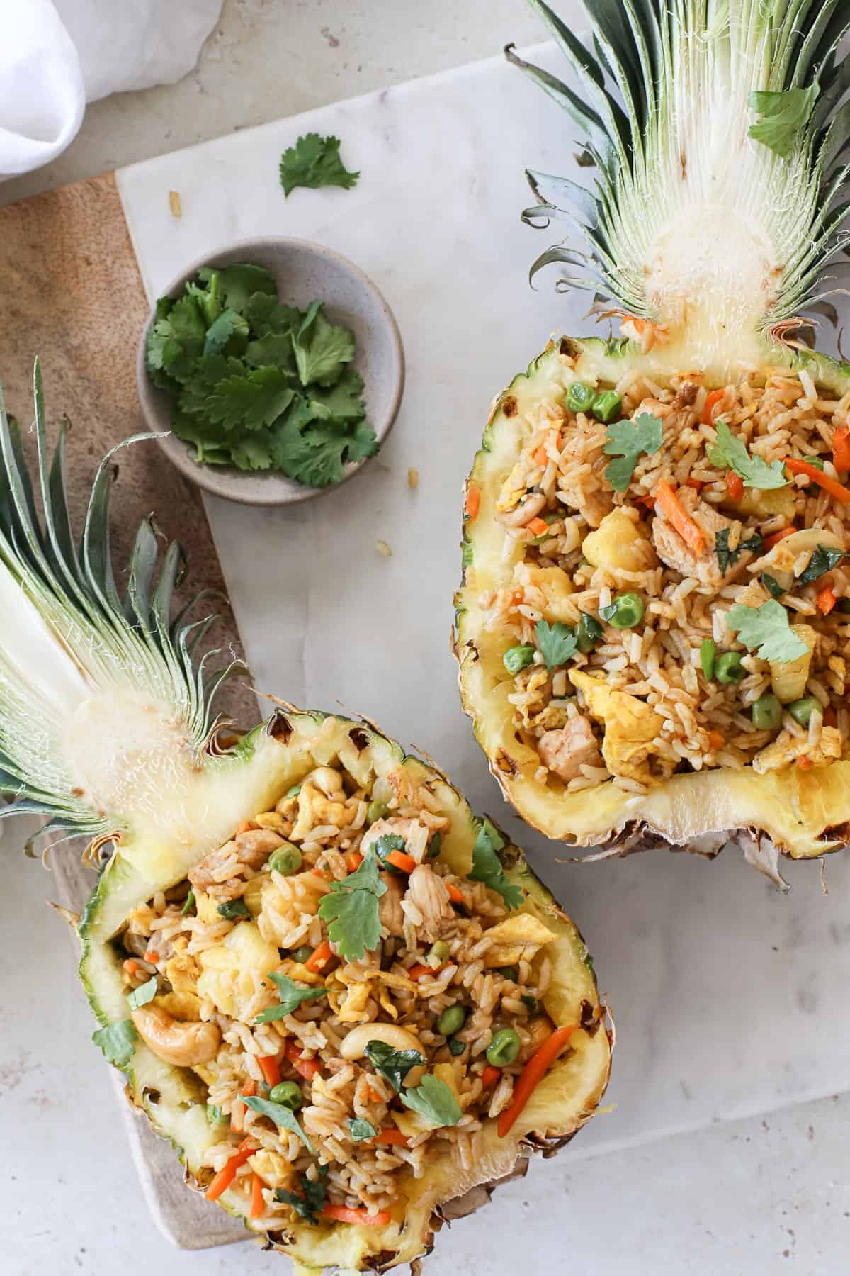 Pineapple Chicken Fried Rice - A Nourishing Plate