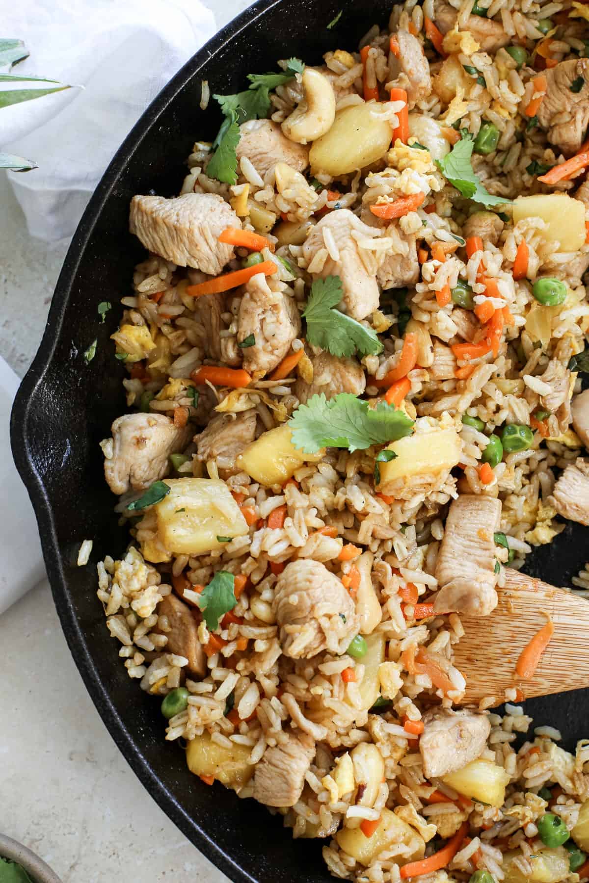 Pineapple Chicken Fried Rice - A Nourishing Plate