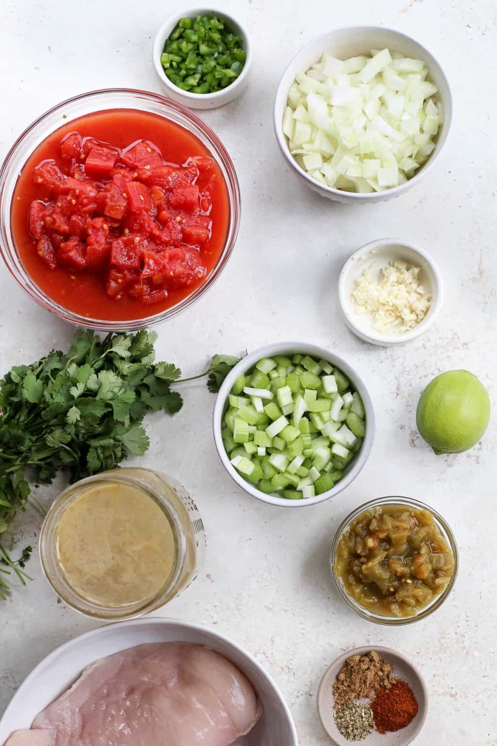 Chicken Cilantro Lime Soup - A Nourishing Plate