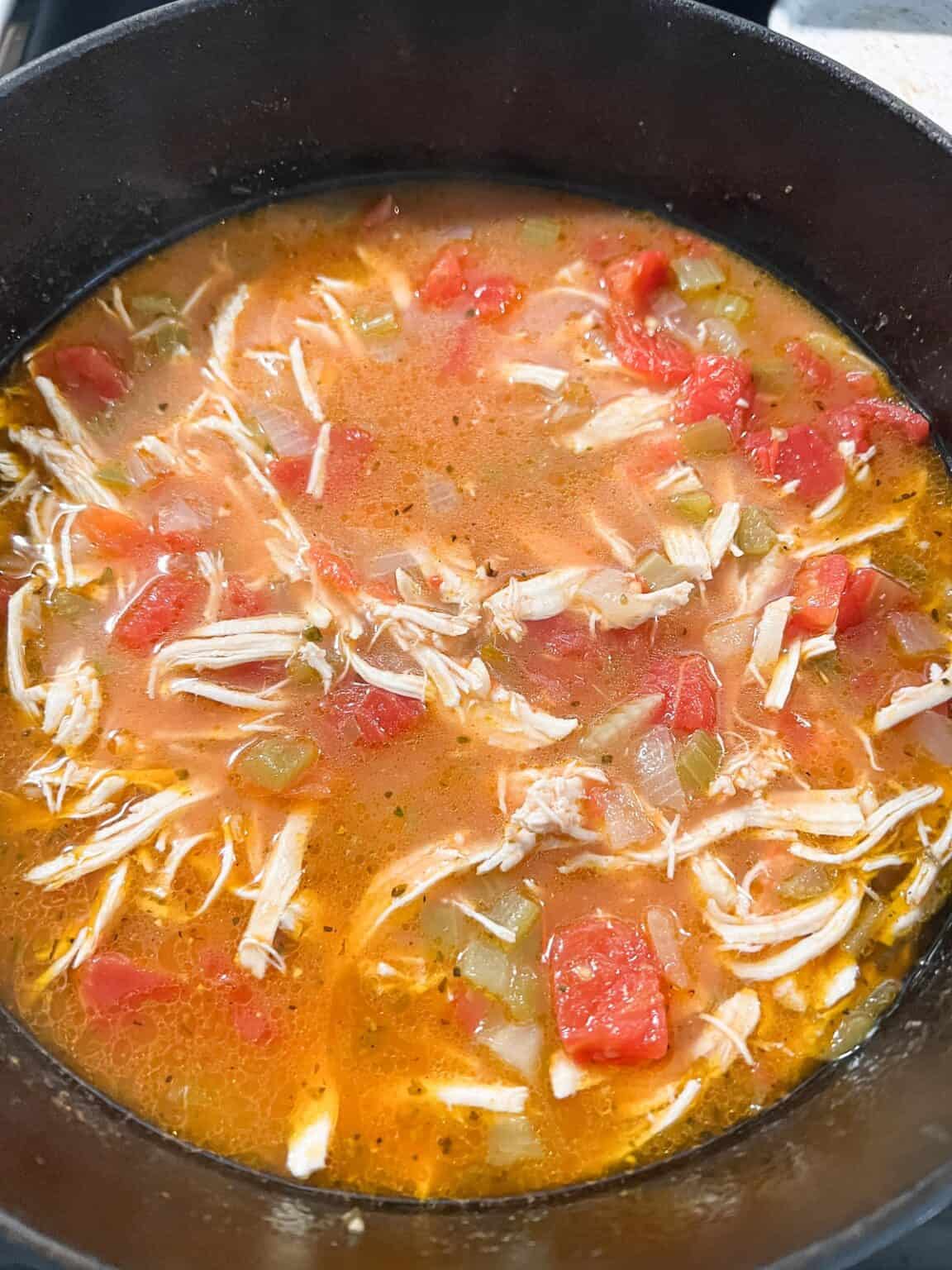 Chicken Cilantro Lime Soup - A Nourishing Plate