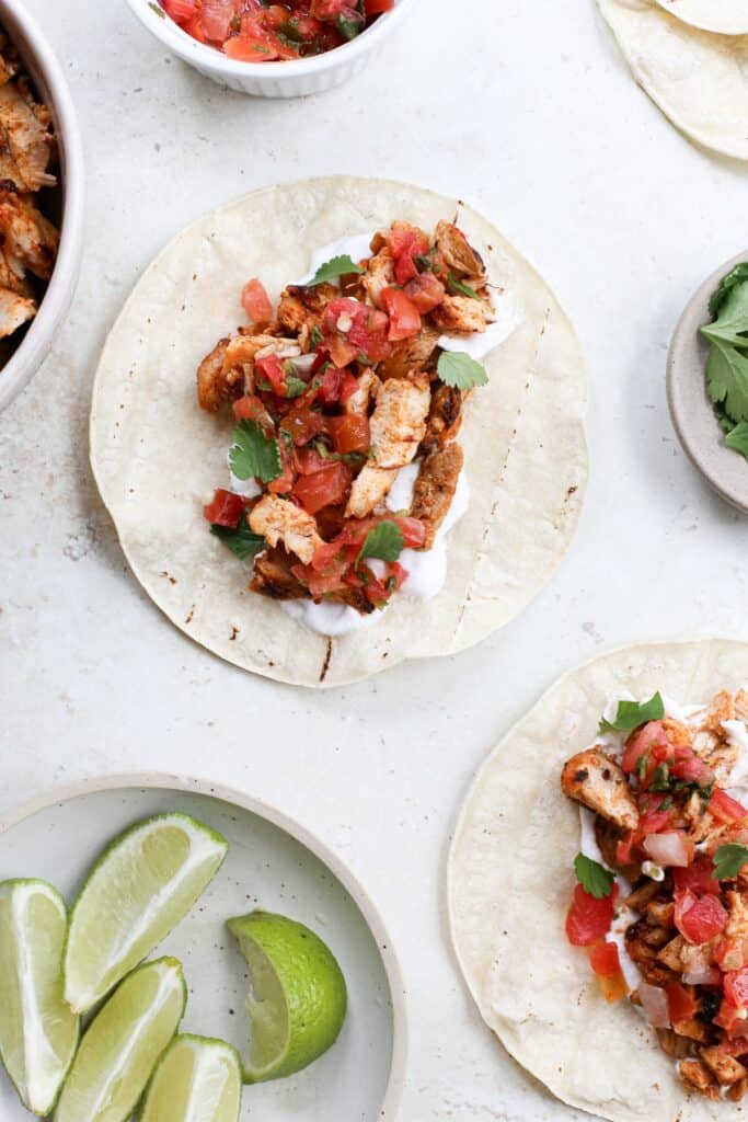 Adobo Chicken Tacos With Chipotle - A Nourishing Plate