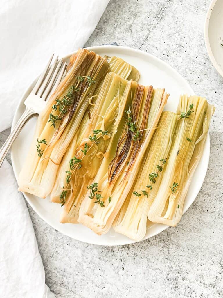 Caramelized Braised Leeks Recipe - A Nourishing Plate